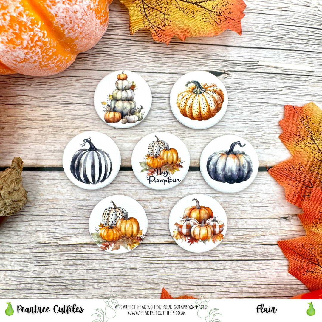 Hey Pumpkin Flair – Peartree Cutfiles