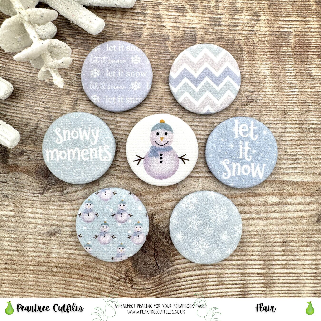 Let it Snow Flair – Peartree Cutfiles