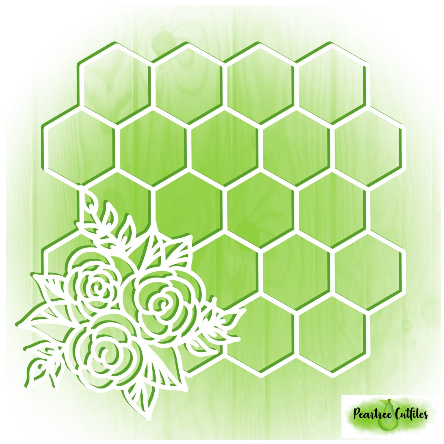 Floral Hexagons – Peartree Cutfiles