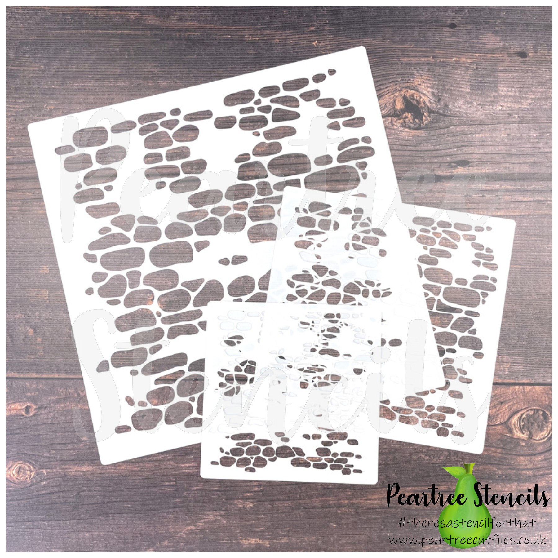 Cobbles Stencil - Peartree Cutfiles