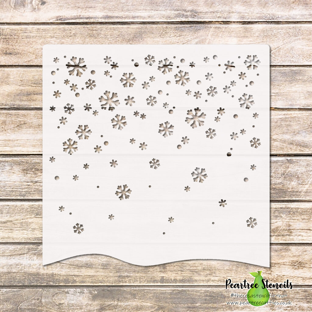 Falling Snow Stencil – Peartree Cutfiles