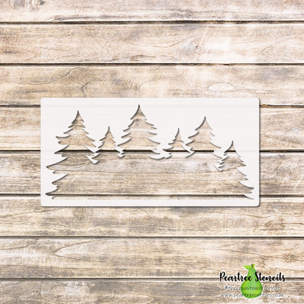 Forest Silhouette Stencil – Peartree Cutfiles