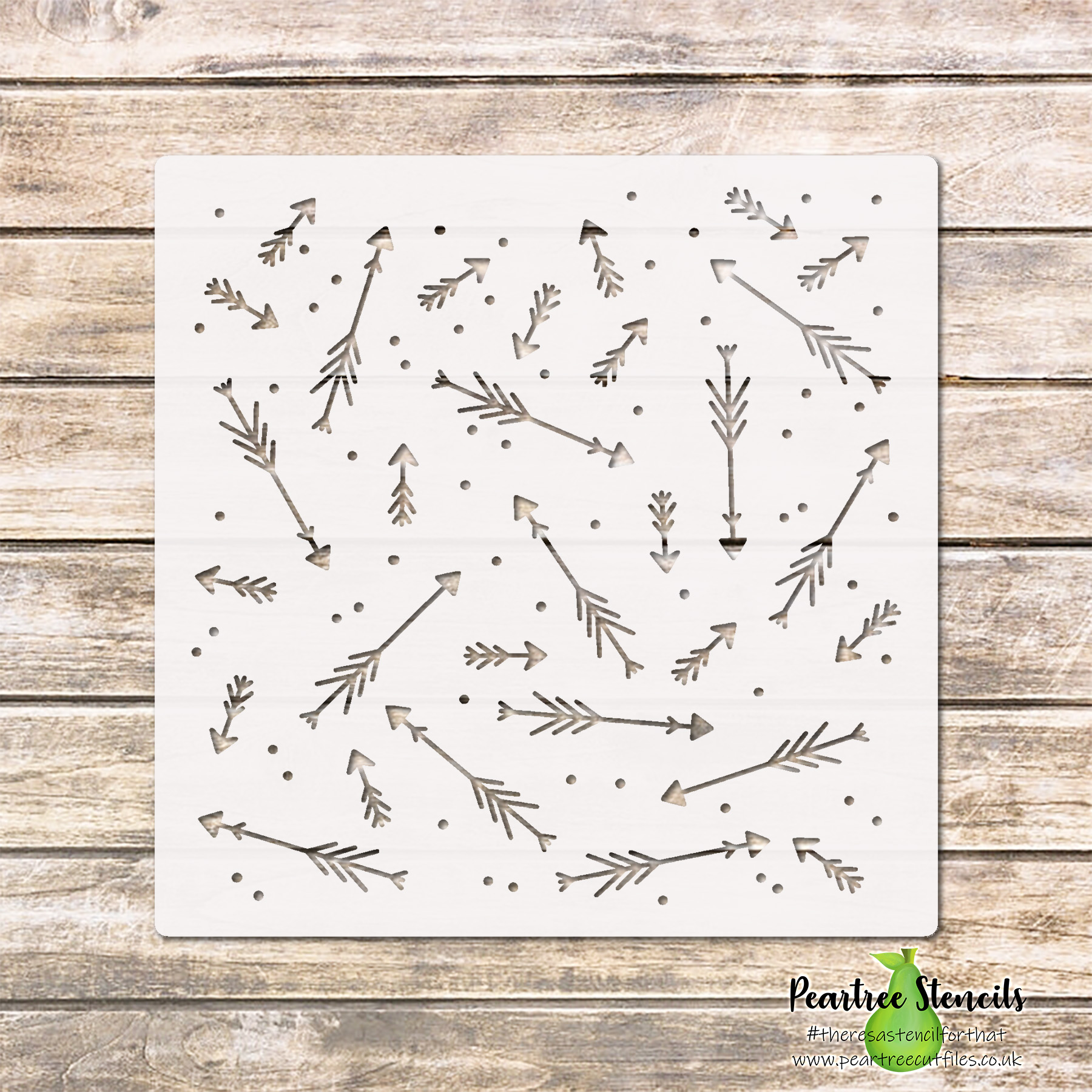 Shooting Arrow Stencil – Peartree Cutfiles