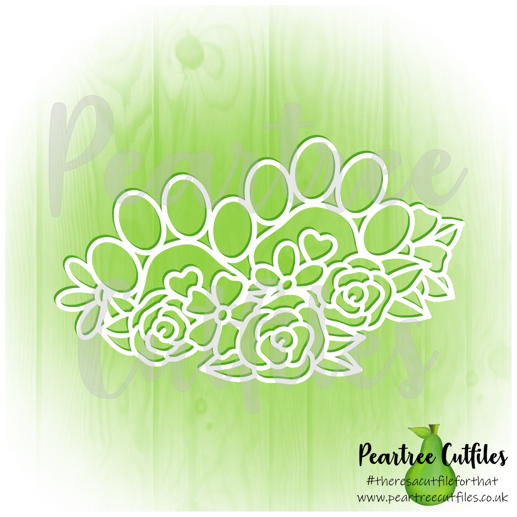 Floral Paw Prints Peartree Cutfiles floral-paw-prints-peartree-cutfiles