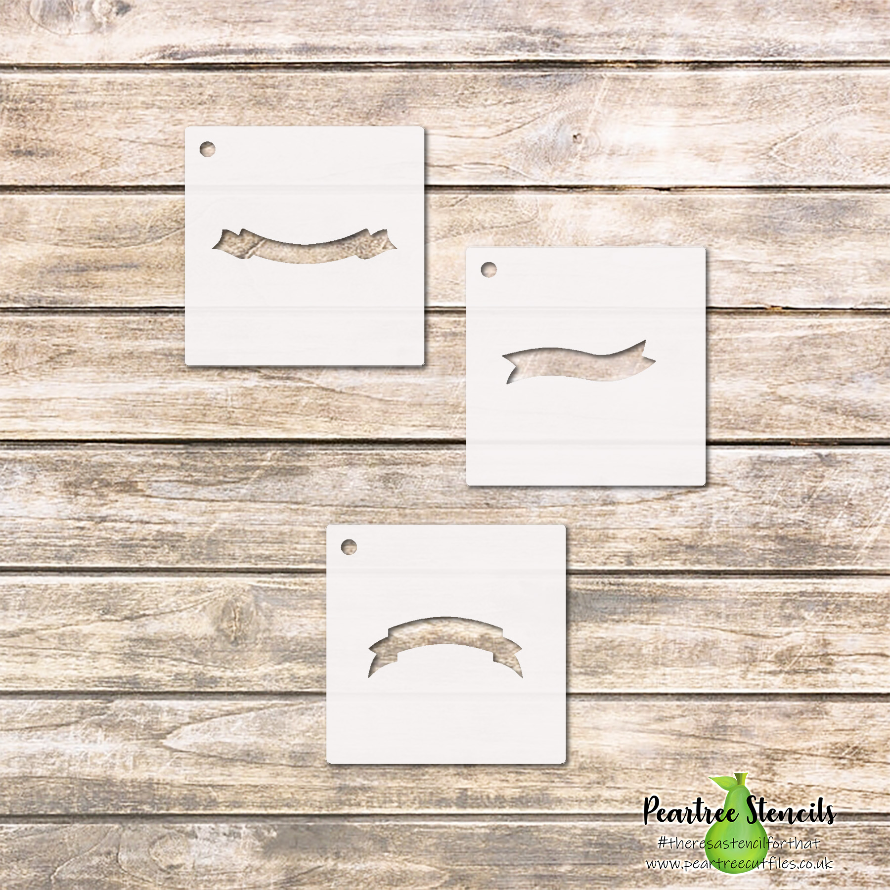 Banners Mini Stencils – Peartree Cutfiles