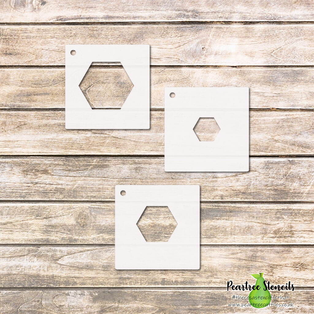 Hexagons Mini Stencils – Peartree Cutfiles