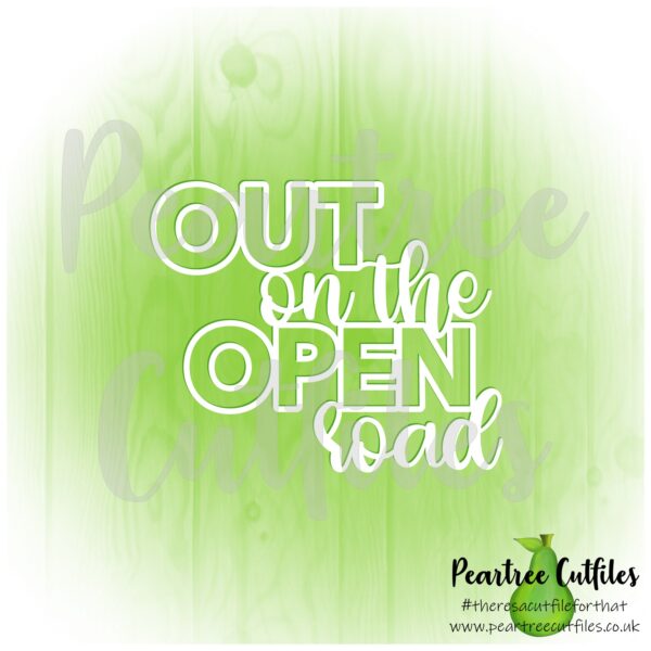 Out On The Open Road Peartree Cutfiles 6799