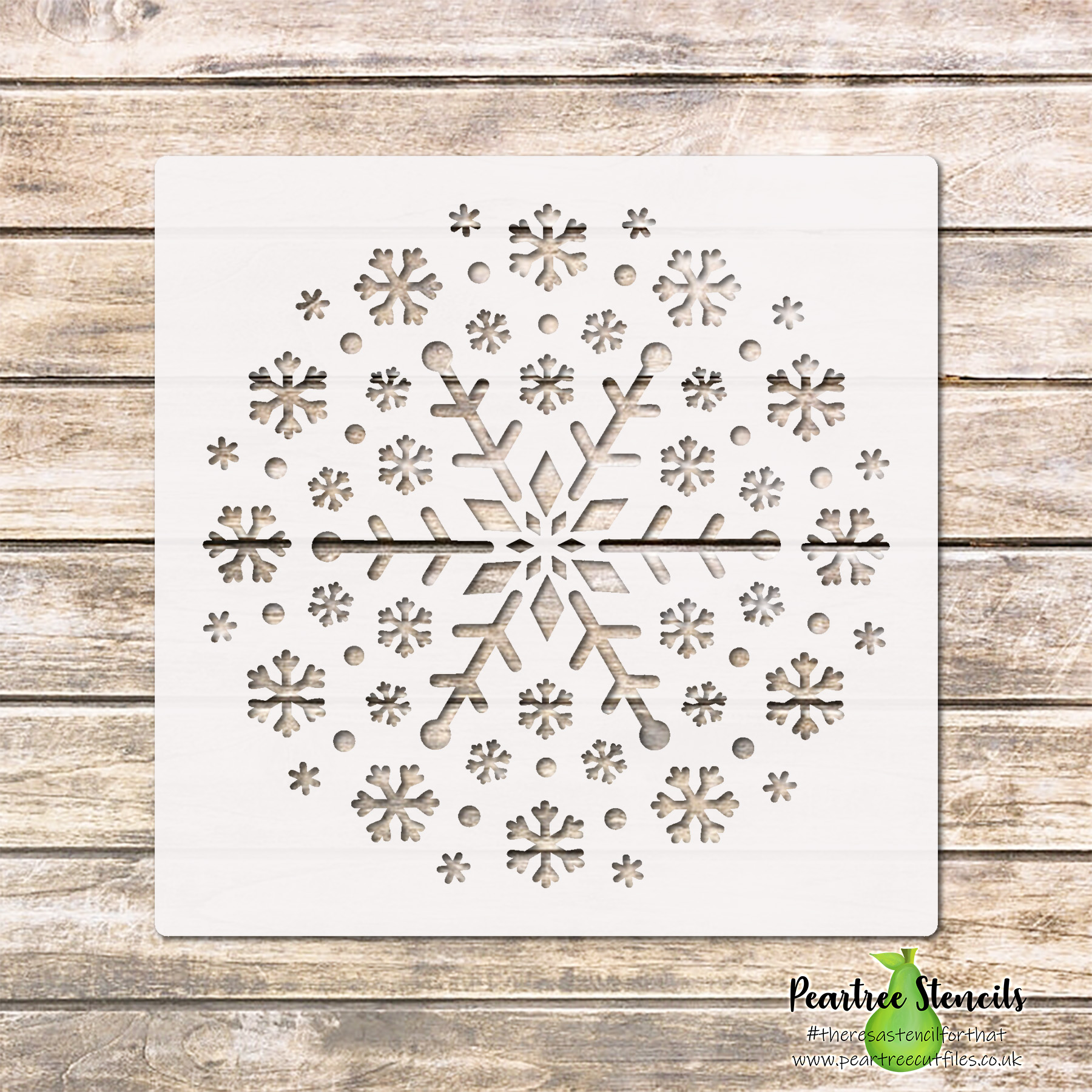 Snowflake Mandala Stencil – Peartree Cutfiles