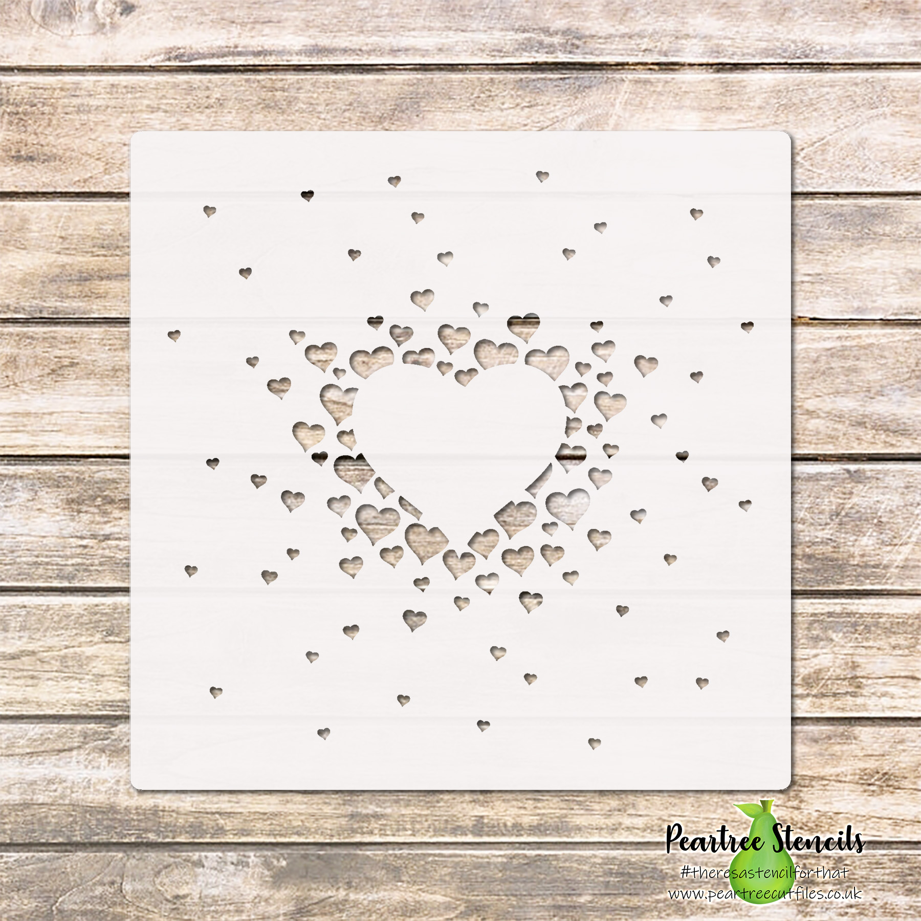 Exploding Heart Stencil – Peartree Cutfiles