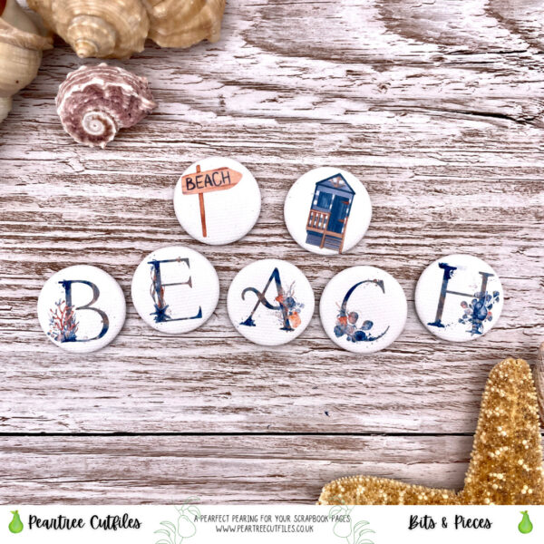 Beach Letters Flair – Peartree Cutfiles