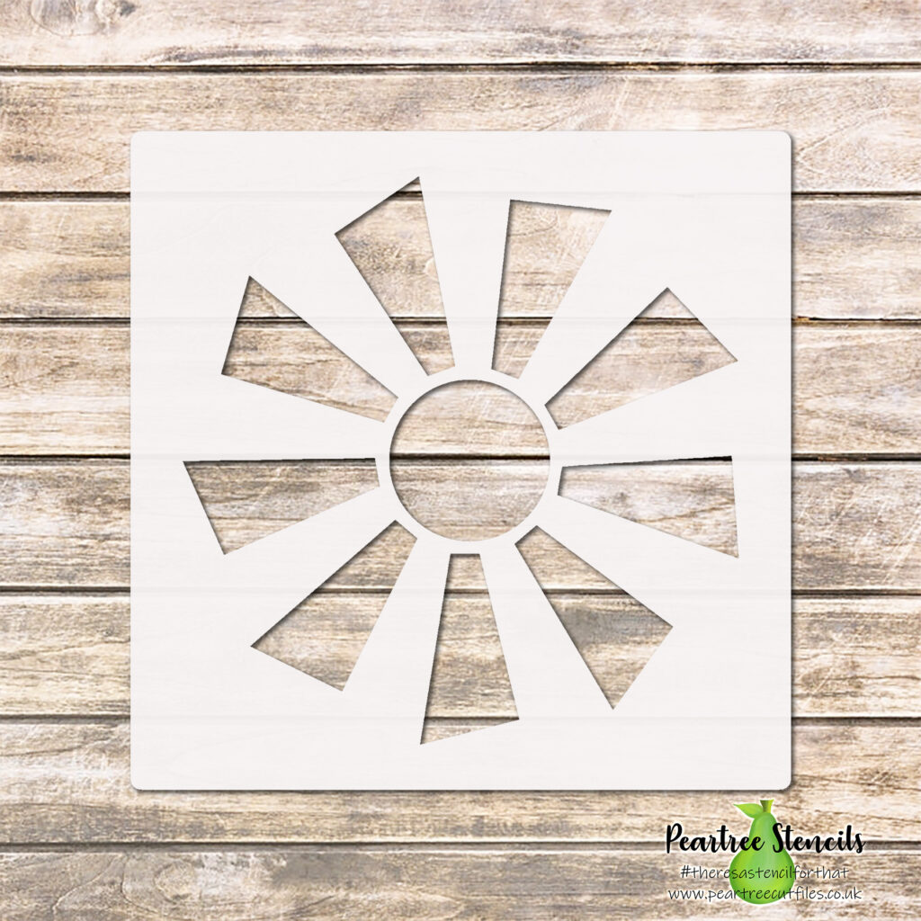 Giant Sun Stencil – Peartree Cutfiles