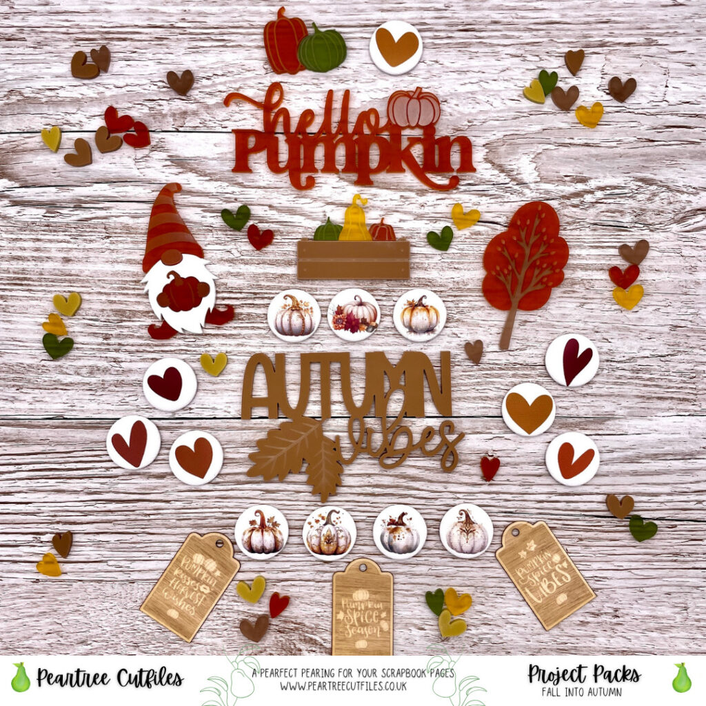 Fall into Autumn Project Pack UK Version – Peartree Cutfiles